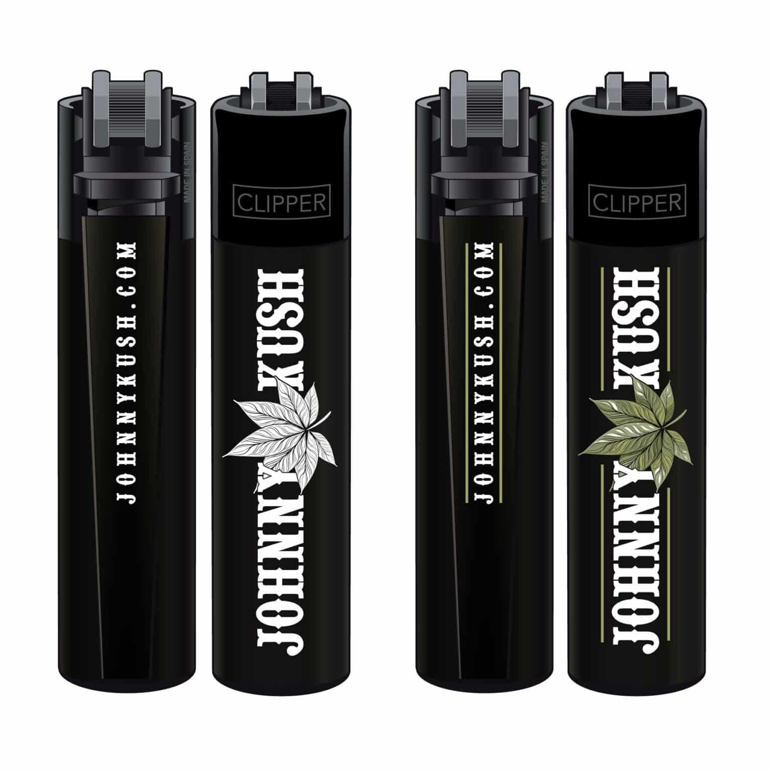 Clipper Lighters - Ganja Print