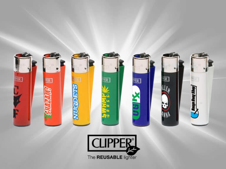 Clipper Lighters - Ganja Print