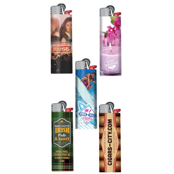 Custom BIC Wraps Printed Lighters | Buy Promotional Full Art Maxi ...