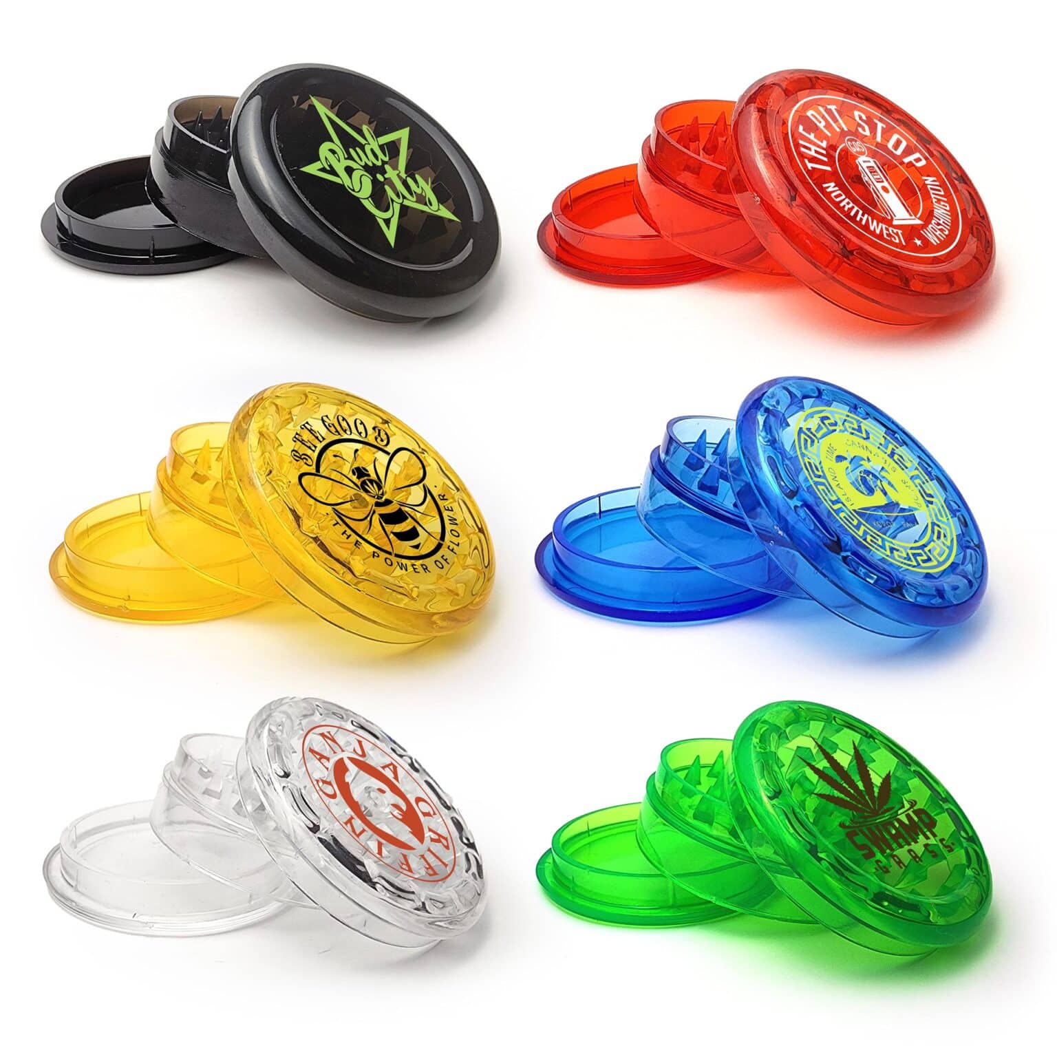 Grinders acrylic, VALUE printed USA - Ganja Print